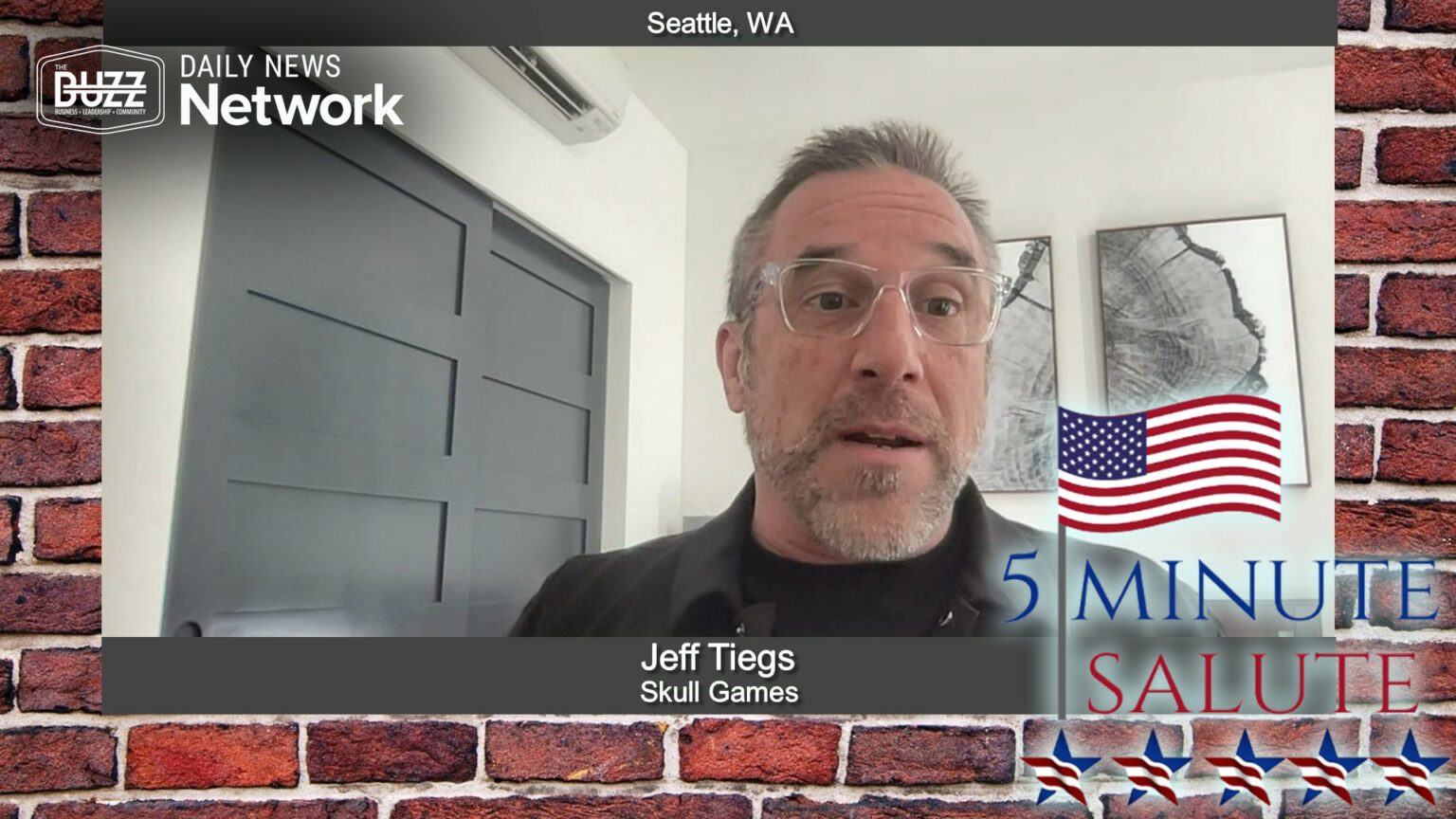 “5 Minute Salute” with Jeff Tiegs of Skull Games - Daily News Network