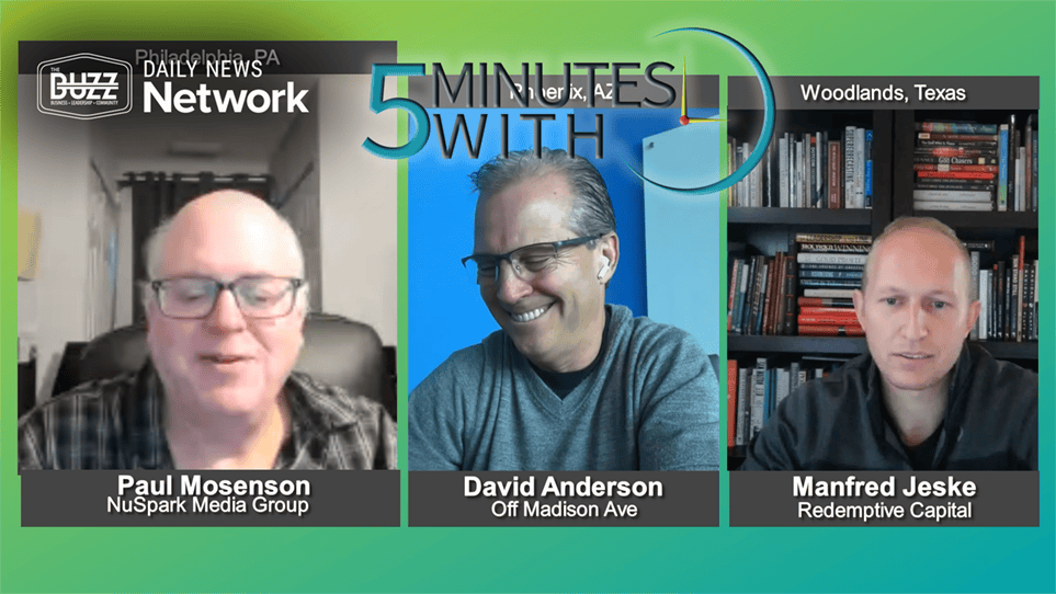 5 Minutes With David Anderson of Off Madison Ave, Manfred Jeske of ...