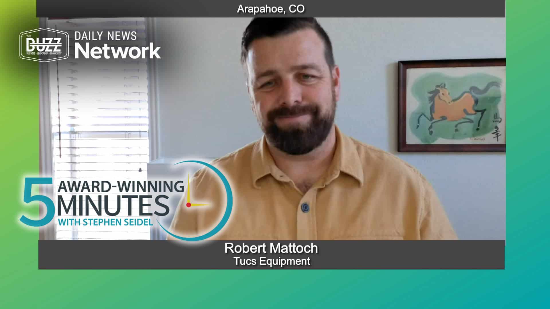 5 Award Winning Minutes With Robert Mattoch of Tucs Equipment - Daily ...