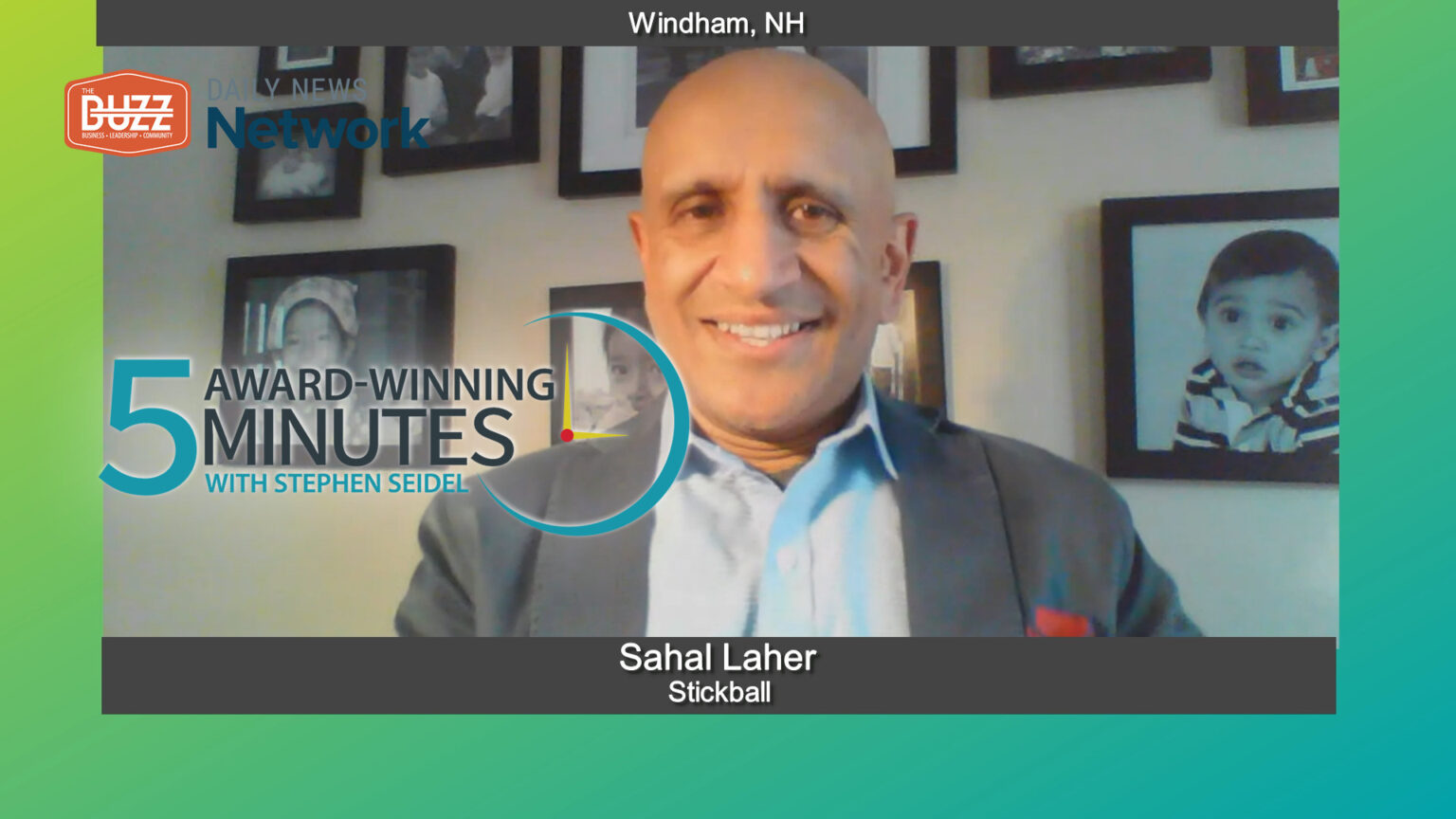 5 Award Winning Minutes With Sahal Laher of Stickball - Daily News Network