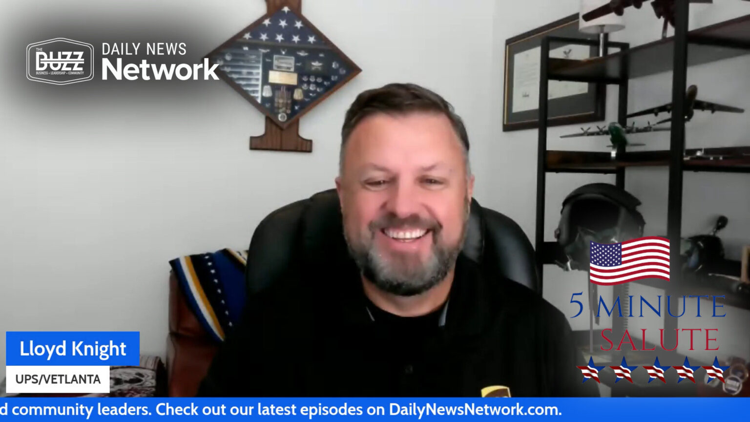 5 Minute Salute with LLoyd Knight of VETLANTA - Daily News Network